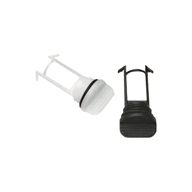 Captive Plug with O-Ring for Drain Socket, White - Marineist