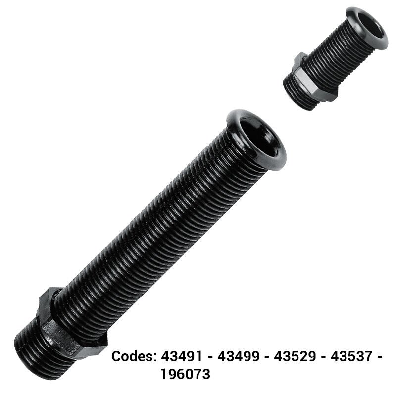 Thru-Hull Stand. Flange, 7/8'',Int.Ø22mm, L62mm, Cream | Marineist